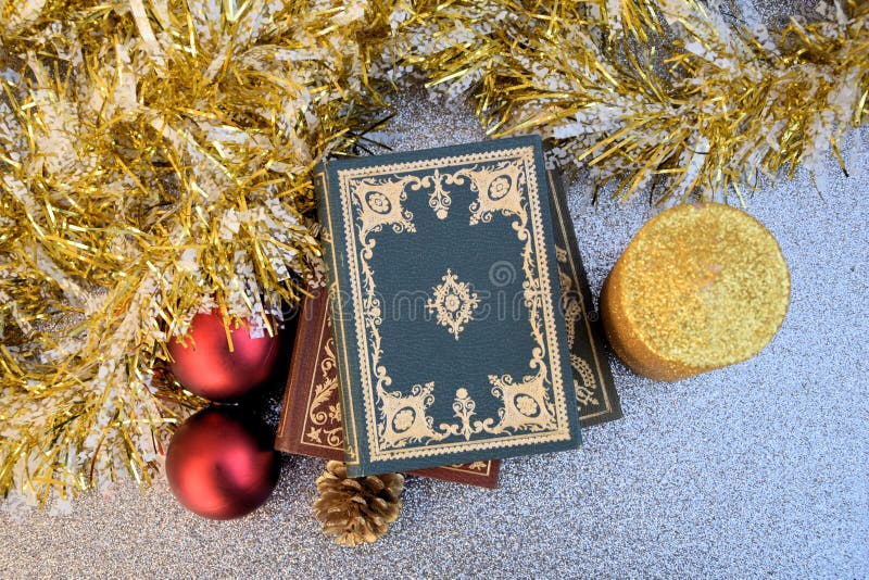 Reading for Christmas stock photo. Image of reading, articles - 80968308