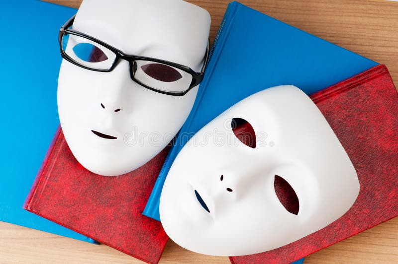 Law books with a mask stock photo. Image of prosecution - 7162366