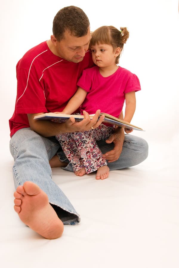 Reading with dad stock photo. Image of child, read, fathers - 2828248