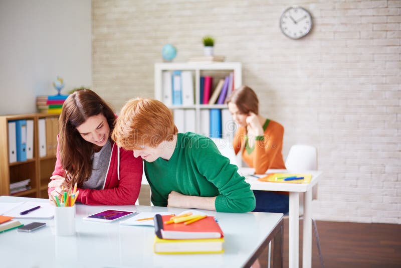 Reading data stock photo. Image of solve, colleagues - 94124850