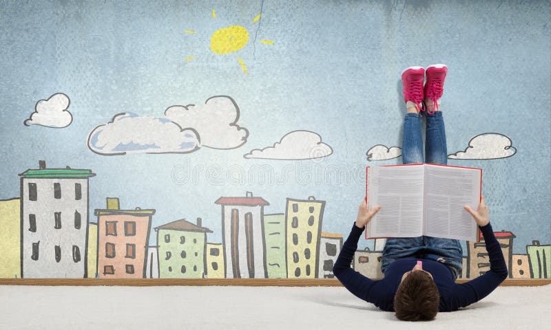 Reading Develope Imagination Stock Photo - Image of reading, home: 61587604
