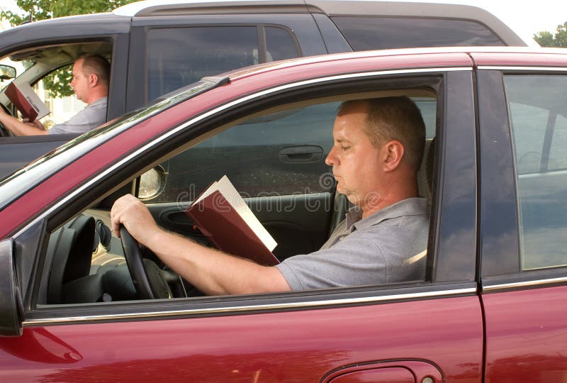 Reading and Driving stock image. Image of adult, knowledge - 5652675