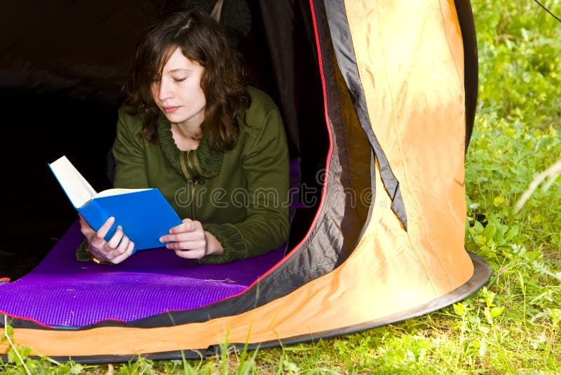 Reading In The Forest Picture. Image: 4860556