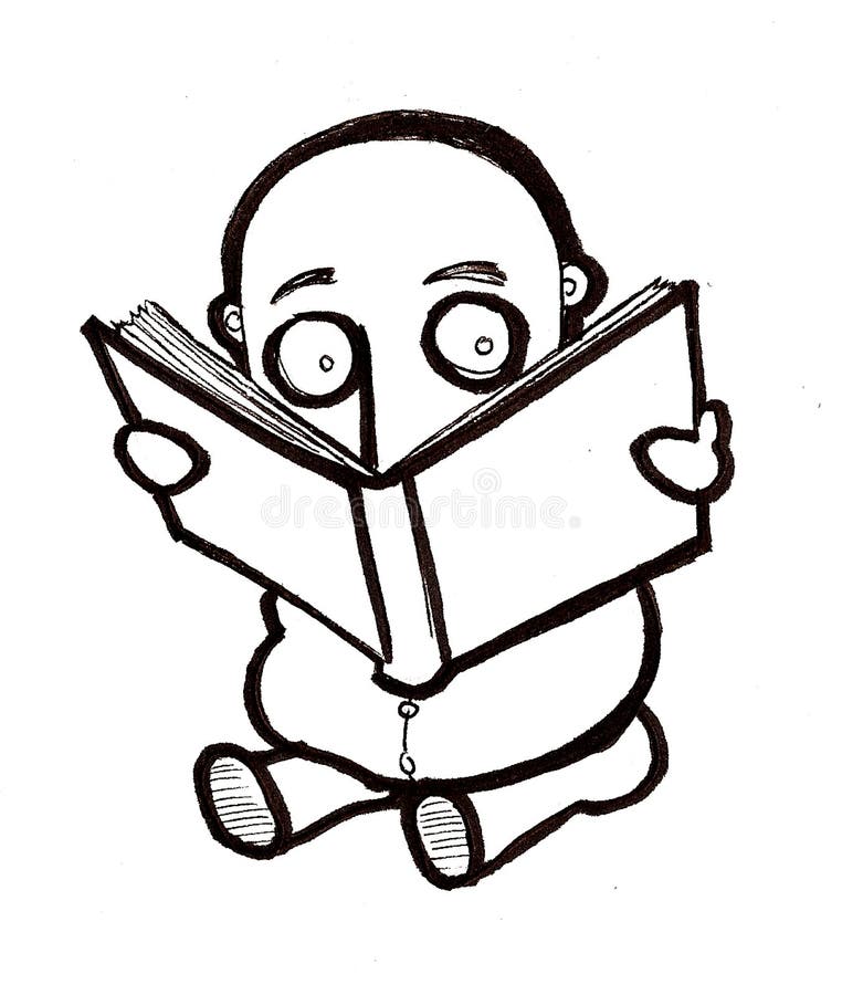 Reading is Fun stock illustration. Illustration of draw - 9764687