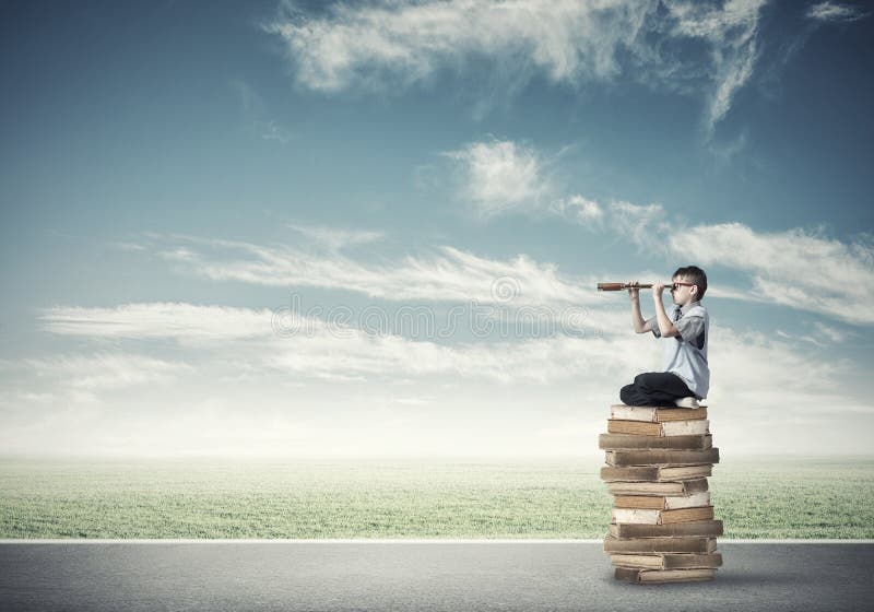 Reading for Getting Knowledge Stock Image - Image of male, intelligent ...