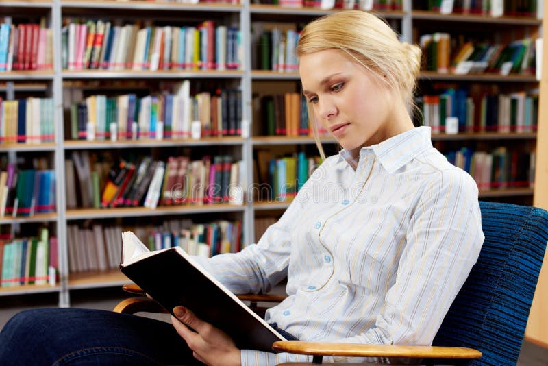 Reading girl stock photo. Image of adult, adolescent - 17021106