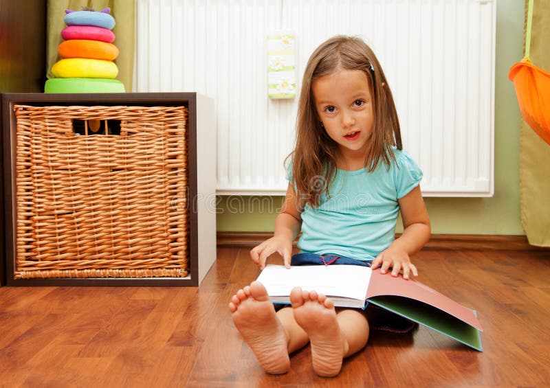 Reading girl stock photo. Image of elemantary, schoolgirl - 21018088