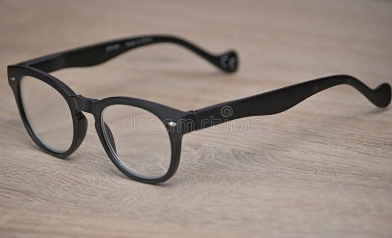 Reading Glasses, with Black Frames Stock Image - Image of minimal ...