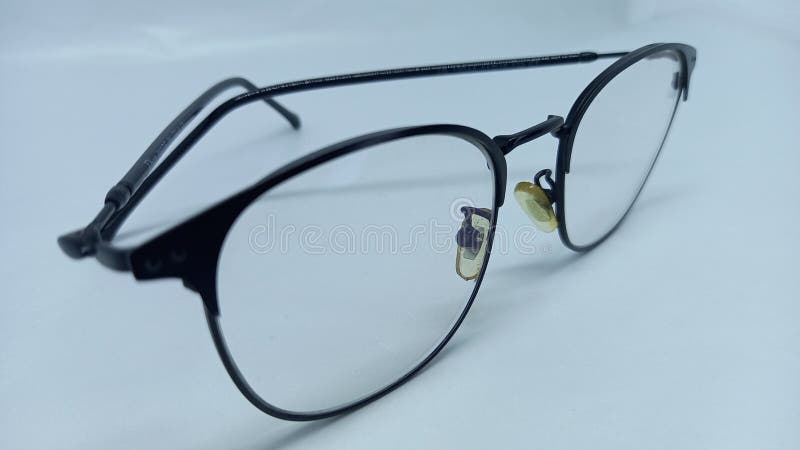 Reading Glasses with Black Rims Stock Image - Image of hipster ...