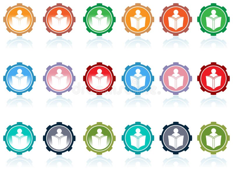 Reading Icon stock vector. Illustration of careful, holding - 41753945