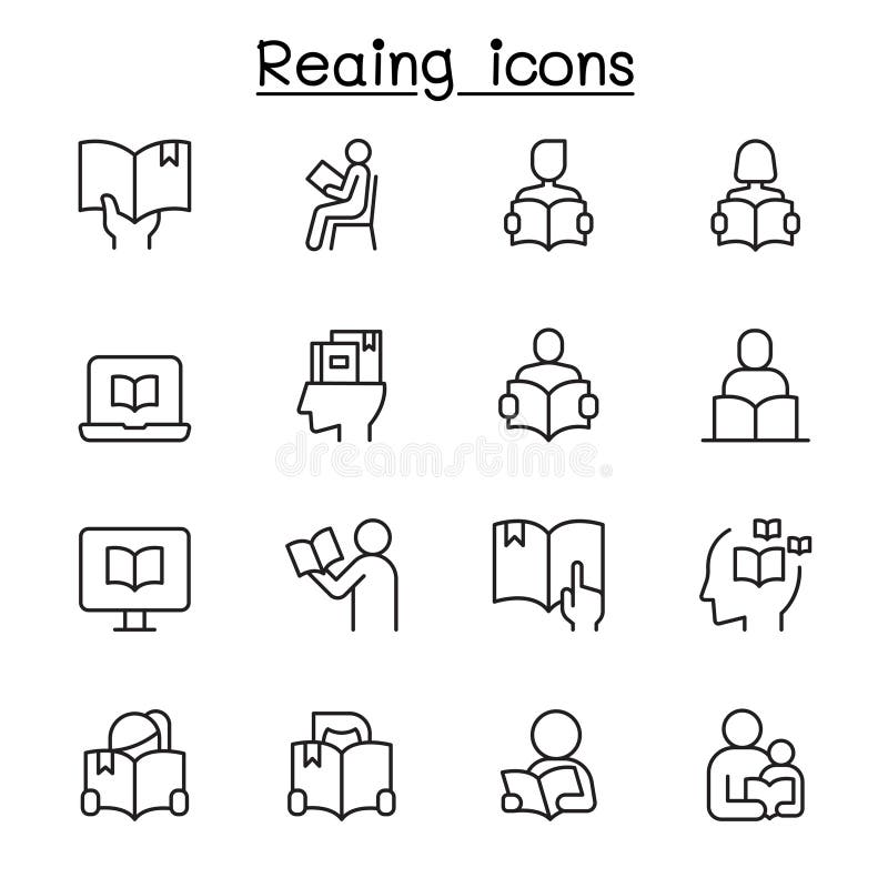Reading icon stock vector. Illustration of paper, person - 72473051