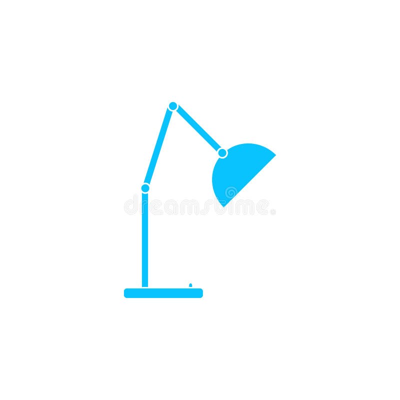Reading lamp icon flat. stock vector. Illustration of grey - 154903467