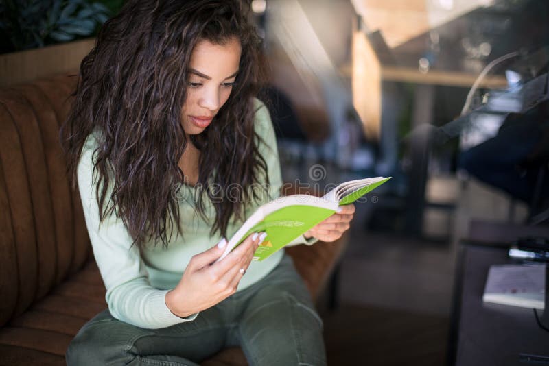 Through Reading we Learn New Things Stock Image - Image of shop, people ...