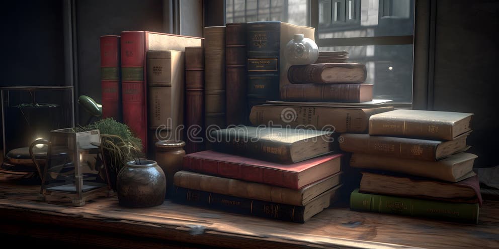Reading Literature Books Hyper-realistic Textures Two Generative AI ...