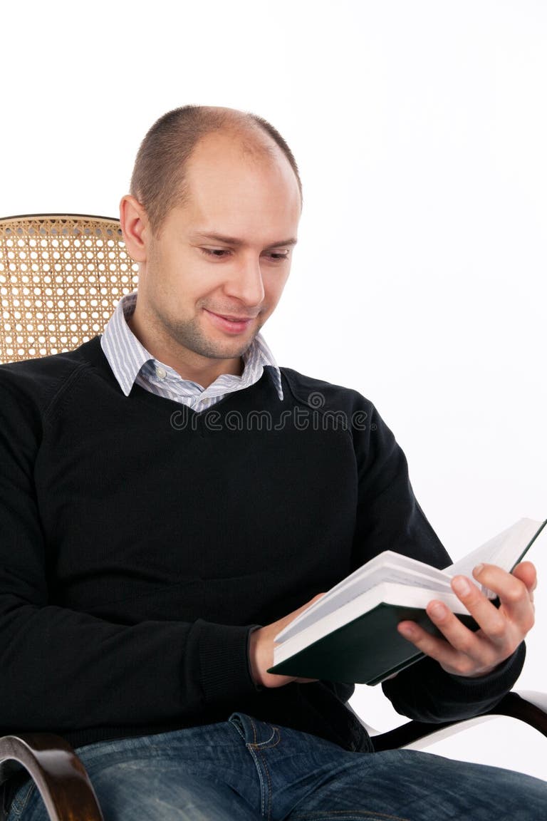 4,047 Man Reading Book Chair Stock Photos - Free & Royalty-Free Stock ...