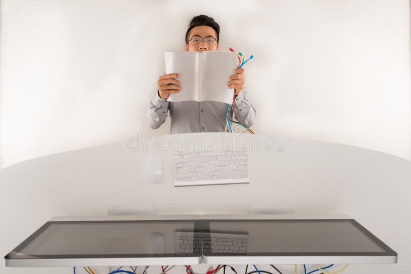 Reading manual stock image. Image of concept, lying, system - 69423251