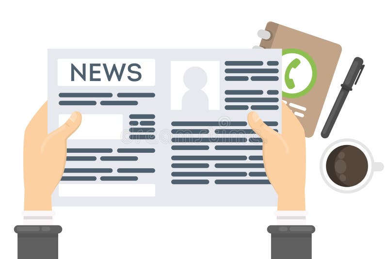 Hold Man Newspaper Table Stock Illustrations – 42 Hold Man Newspaper ...