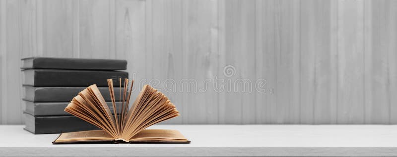 Reading a paper book stock image. Image of education - 132581913