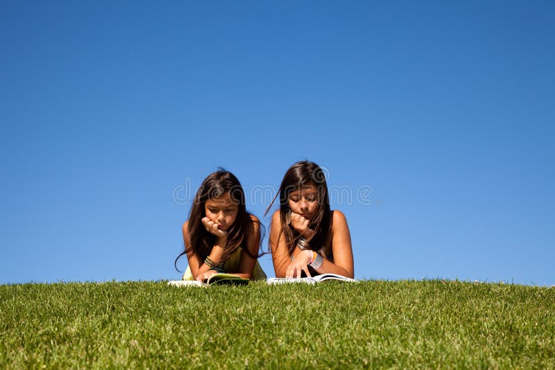 Reading at the park stock photo. Image of healthy, cute - 10705738
