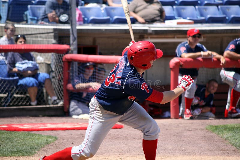 Reading Phillies Tim Kennelly Editorial Stock Image - Image of slugger ...