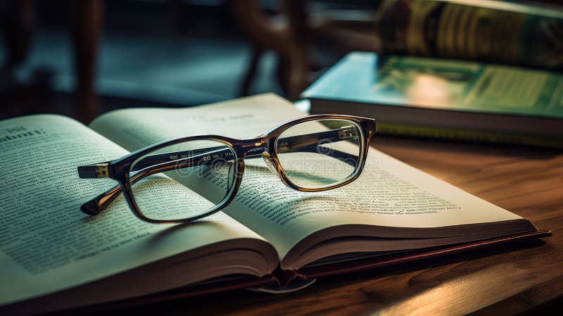 Reading print book stock illustration. Illustration of nonfiction ...