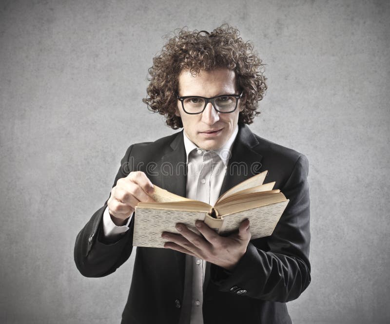 Professor Reading stock photo. Image of education, read - 27195812