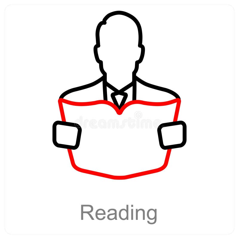 Reading stock vector. Illustration of concept, vector - 338444662