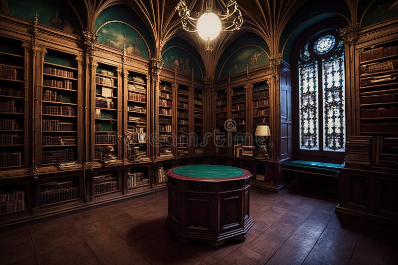 Reading Room Cabinet of Curiosities Stock Photo - Image of door, italy ...