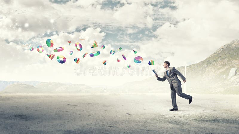 Reading on the run stock photo. Image of book, diagram - 60132614