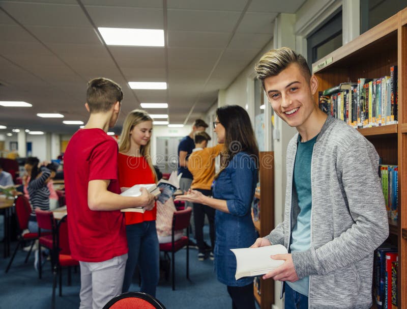 Reading at School stock photo. Image of intelligence - 86097514
