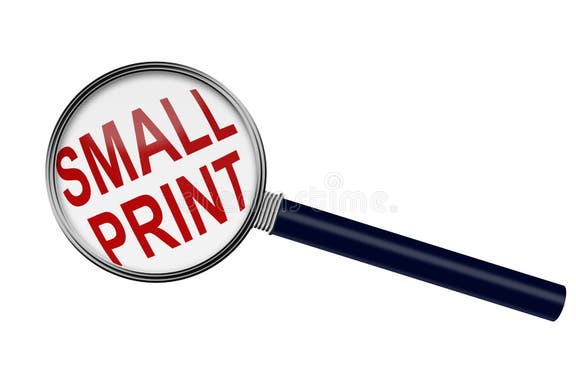 Reading the Small Print stock illustration. Illustration of look - 34502975