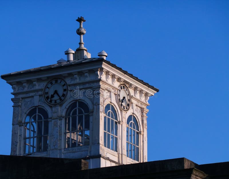 Reading station clock stock photo. Image of twilight - 102477806