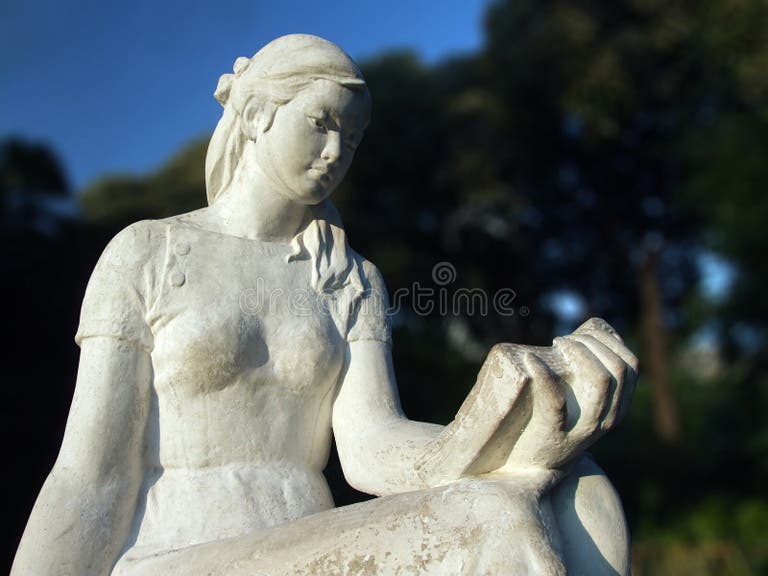 Reading statue stock photo. Image of read, reading, girl - 2745038