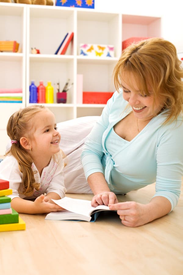Reading stories is fun stock photo. Image of colour, enjoy - 12852130