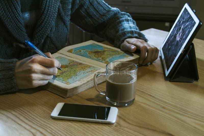 Reading and studying stock image. Image of learning, home - 85807075