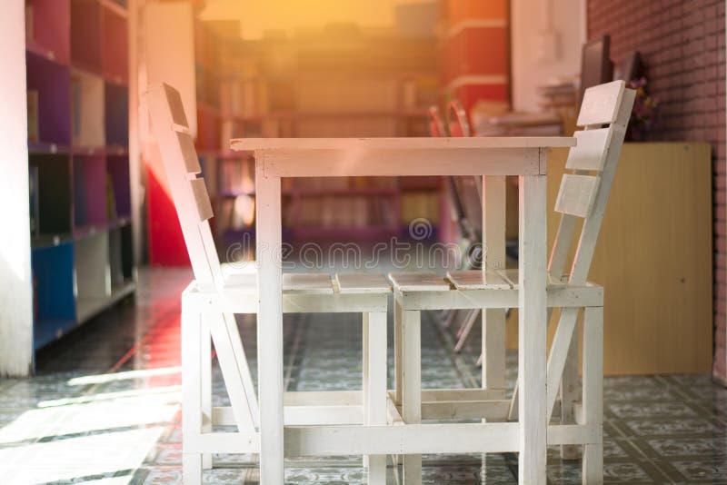 Reading table in library stock photo. Image of cafe - 106437596