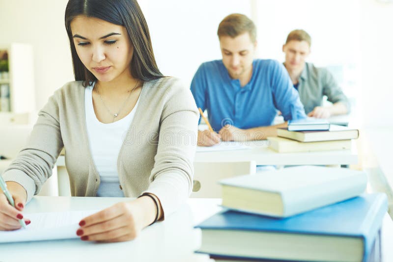Reading task stock image. Image of academic, desk, people - 72649215