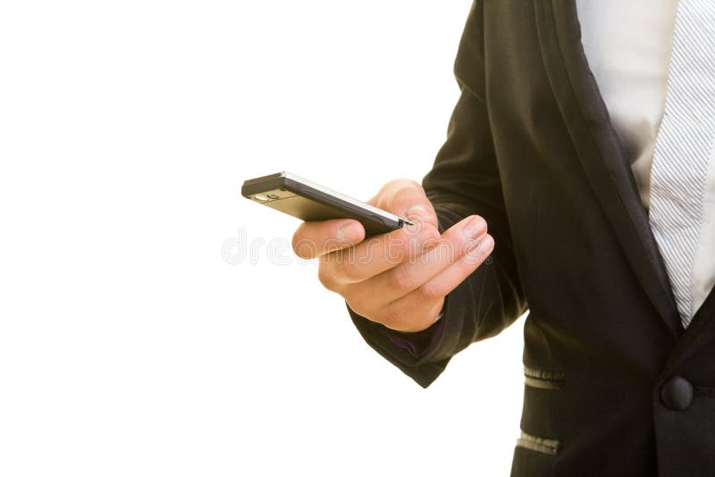 Reading a text message stock image. Image of writing, technology - 8986901
