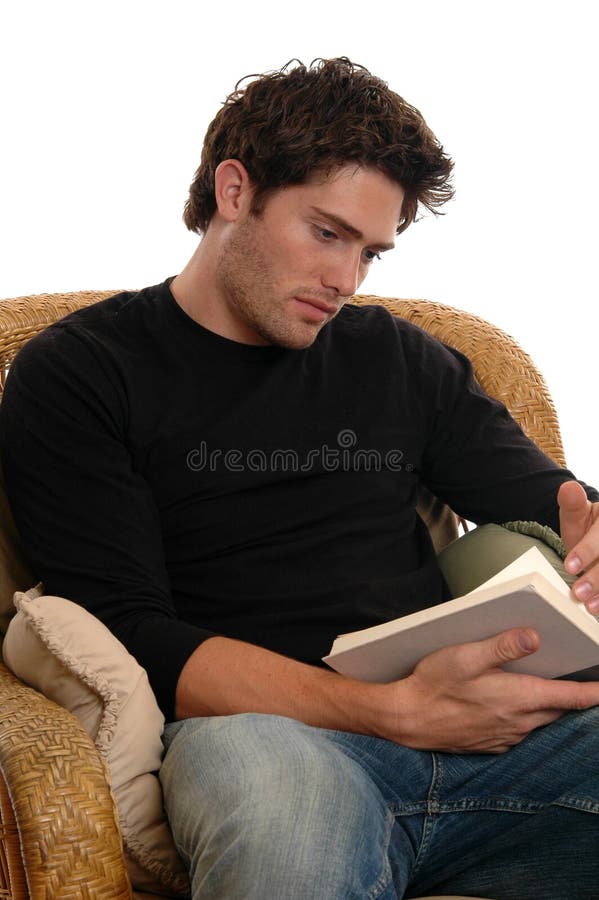Man reading text message stock photo. Image of young - 10322378