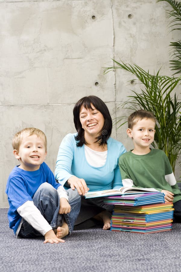 Reading together stock image. Image of child, children - 7070263