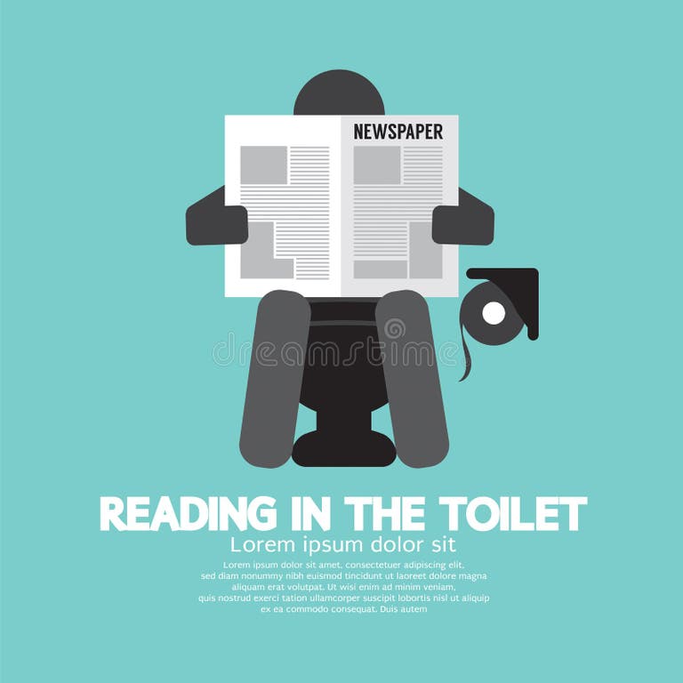 Man Reading Newspaper Toilet Stock Illustrations – 63 Man Reading ...