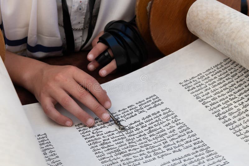 Reading the Torah scroll stock photo. Image of religion - 300406944