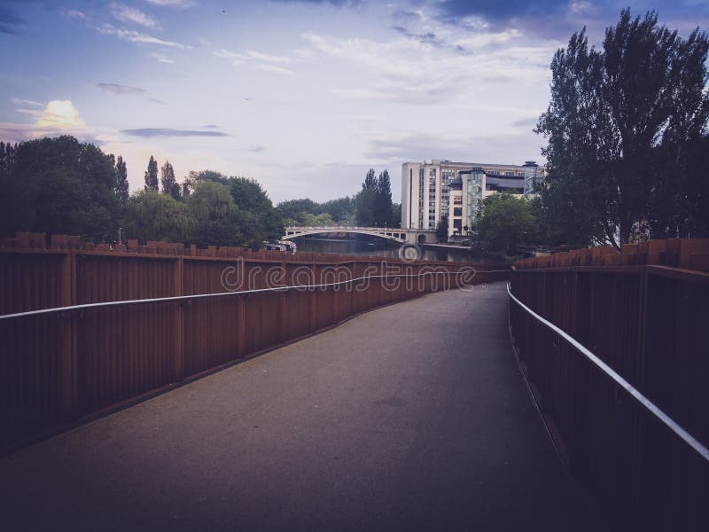 Reading Town Centre stock image. Image of landscape - 155160413