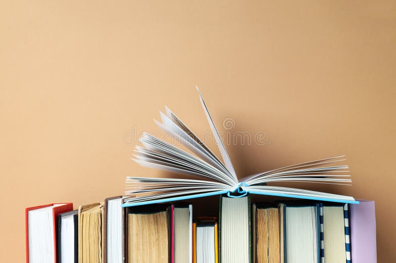 Reading, Various Literature Concept - Books, Space for Text Stock Image ...