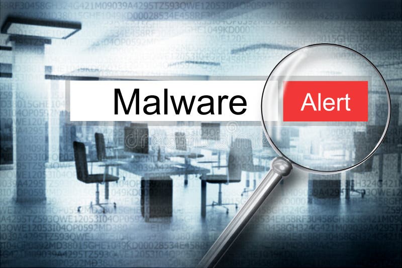 Reading the Word Malware Browser Search Security Alert 3D Illustration ...