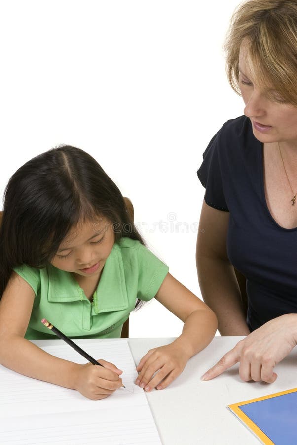 Reading and Writing stock image. Image of innocents, female - 2378943