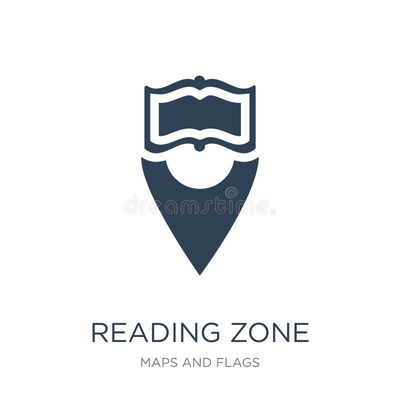 Reading Zone Icon Vector Sign and Symbol Isolated on White Background ...