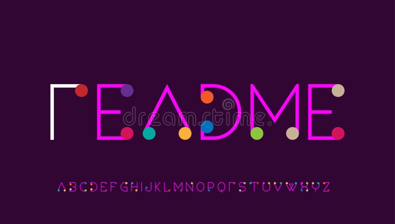 Readme Typography Stock Illustrations – 8 Readme Typography Stock ...