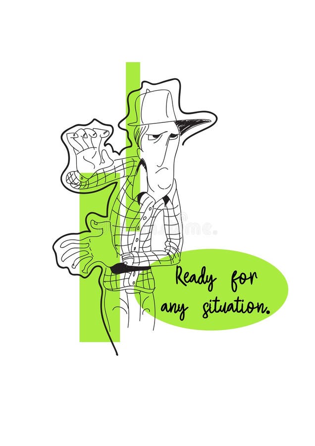 Ready for any situation. stock illustration. Illustration of circle ...