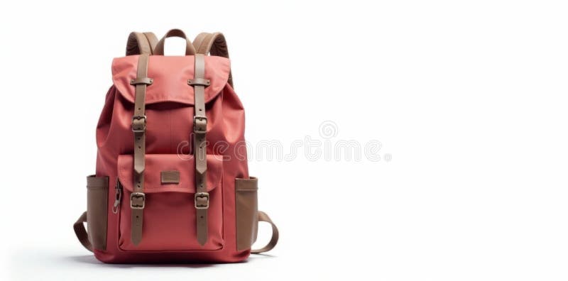 Ready-for-anything Backpack Isolated on White Travel Rugged Stock ...